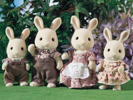Periwinkle Milk Rabbit Family – Sylvanian Store Keepers