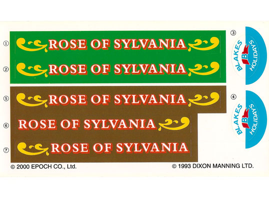 Sticker Sheet for Canal Boat – Sylvanian Store Keepers