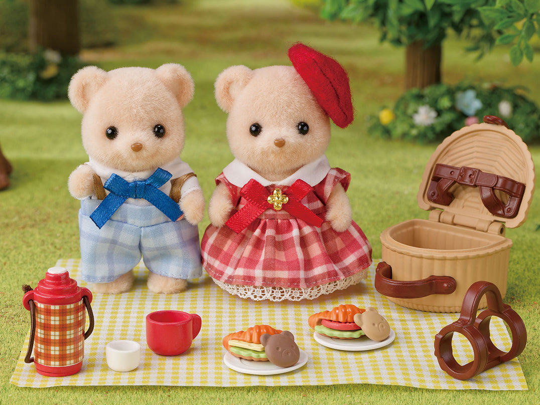 Biscuit Bear Sister & Brother – Sylvanian Store Keepers