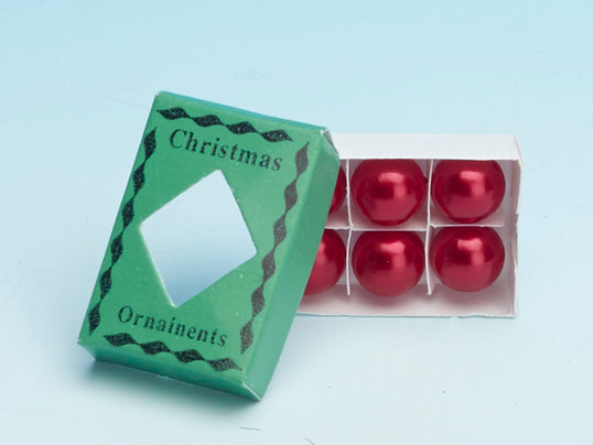 Red Xmas Glass Baubles Display Box – Sylvanian Store Keepers